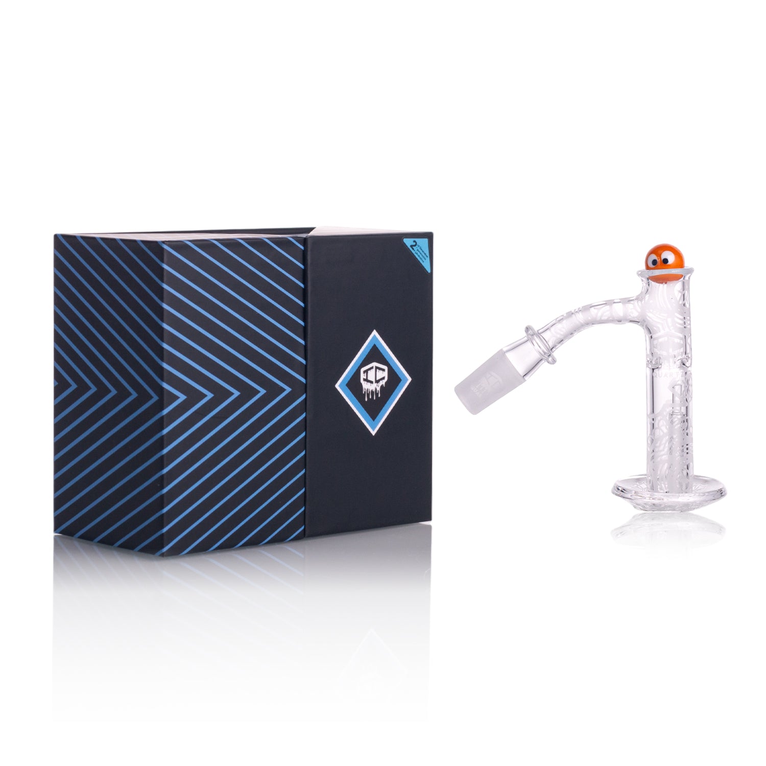 IC GLASS - MIRAGE "10MM" "45D" | Fully frosted Banger|3Colors| ICQ1100 ...