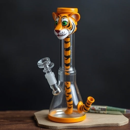 Tiger Water Pipe – Polymer Clay Design | Wholesale Smoking Accessories